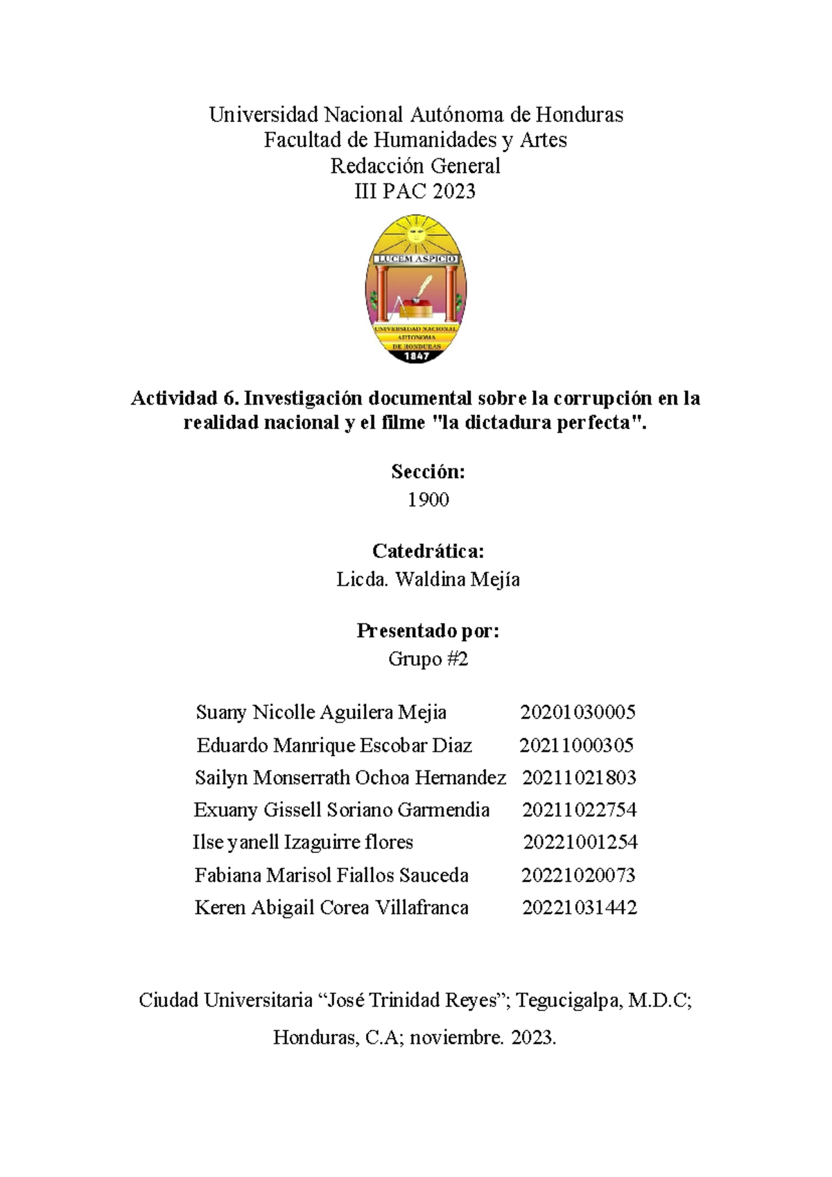 PAC 2023: Investigación sobre Corrupción en Honduras y el Filme ...