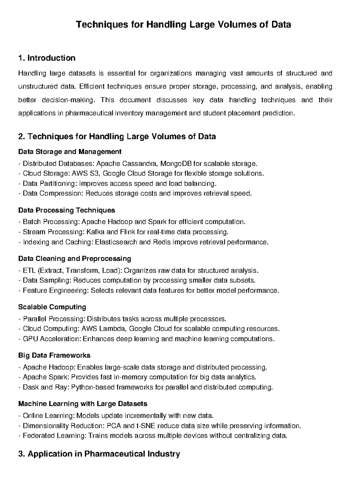 Data science pdf - practice material - Techniques for Handling Large ...