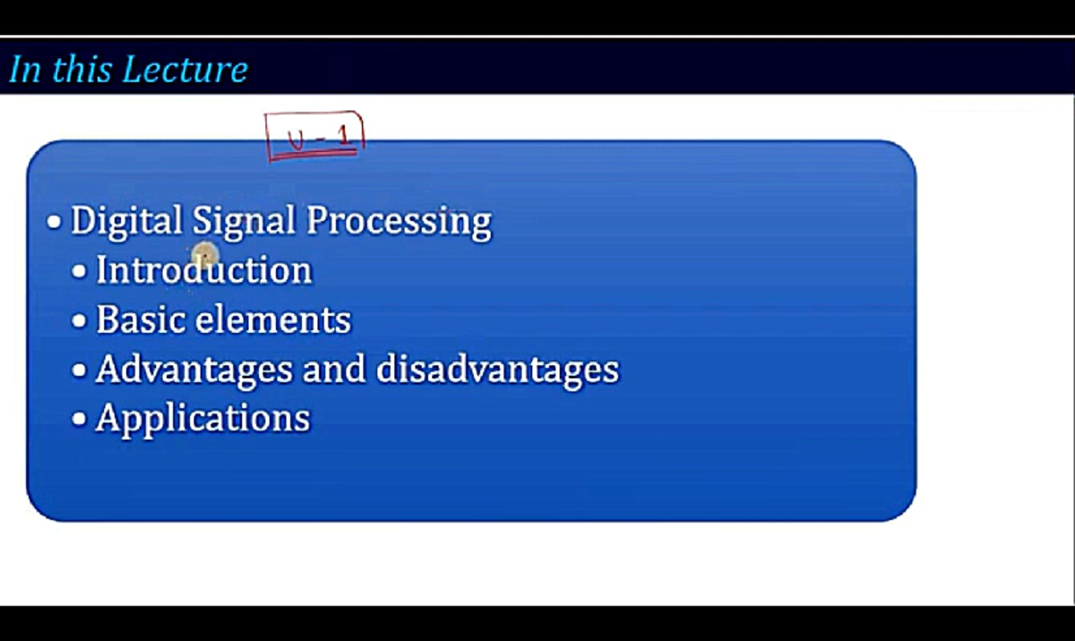 DSP Unit 1: Introduction to Digital Signal Processing Concepts - Studocu