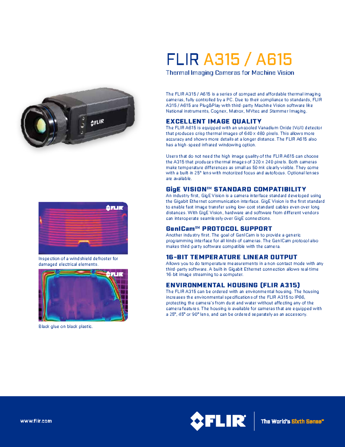 A315-A615-Datasheet-US - FLIR A315 / A Thermal Imaging Cameras for ...