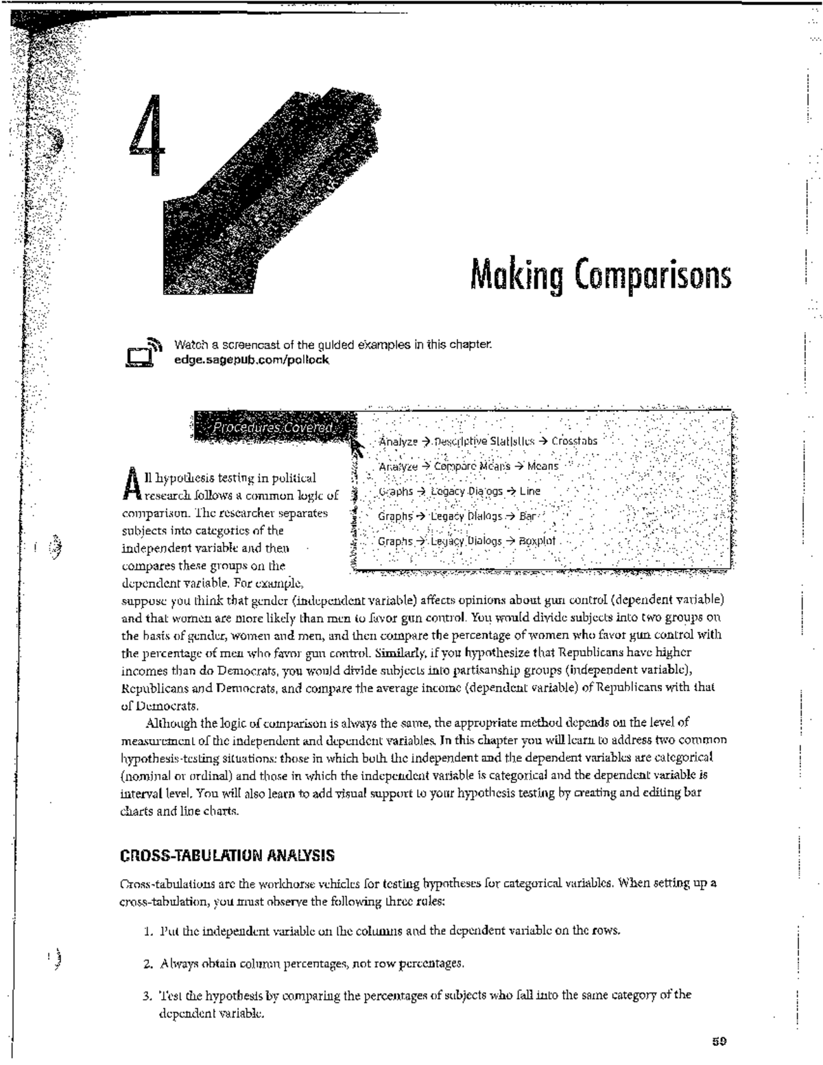 Pollock Chapter 4: Comparison Techniques in Political Research - Studocu