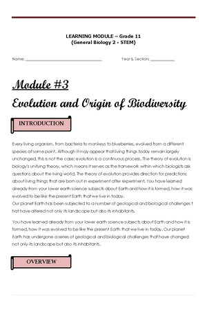 Environmental Science - Modules 2-3 - Environmental Science Module 4 Biogeochemical Cycles ...