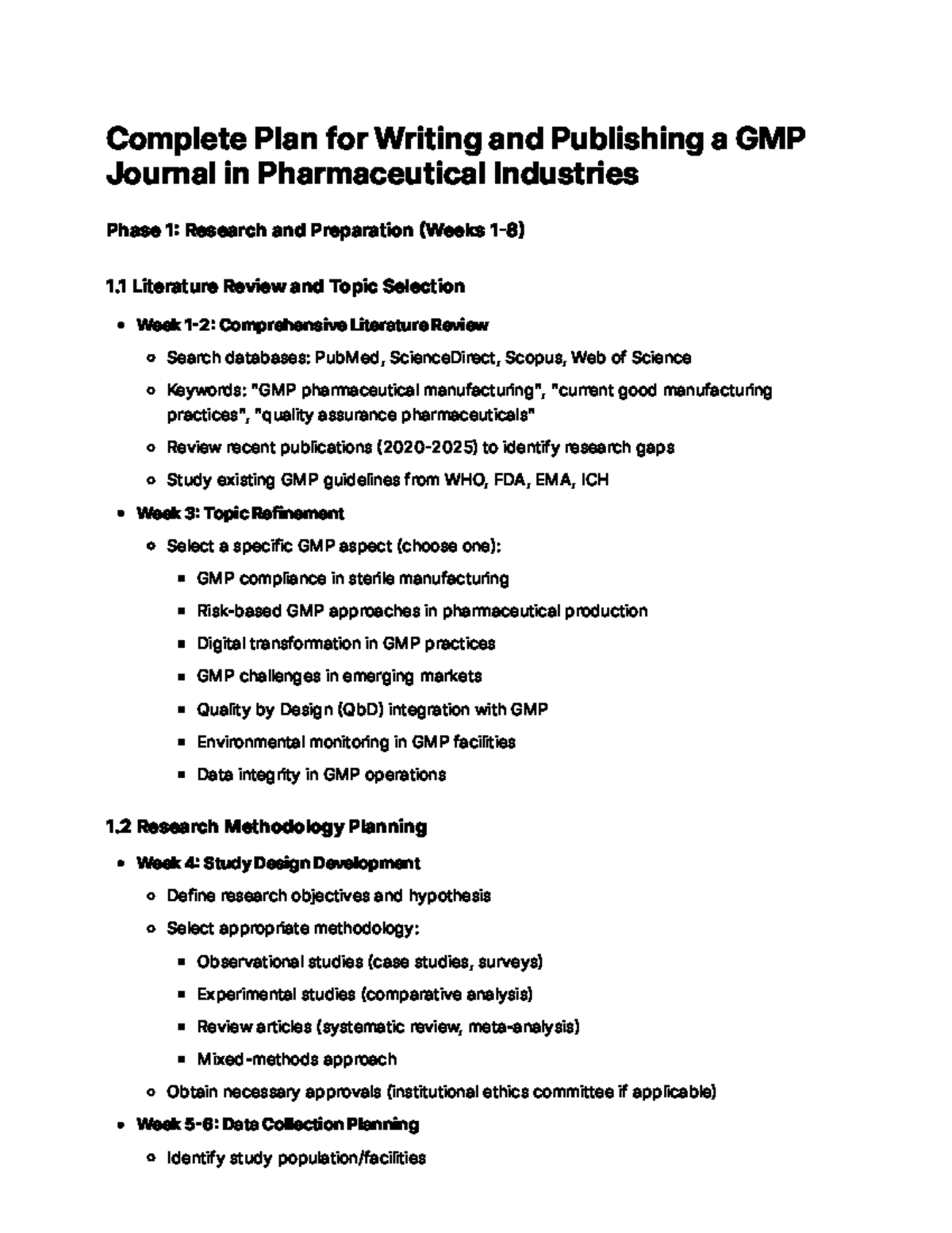 GMP Journal Writing & Publishing Plan: Research to Submission Guide ...