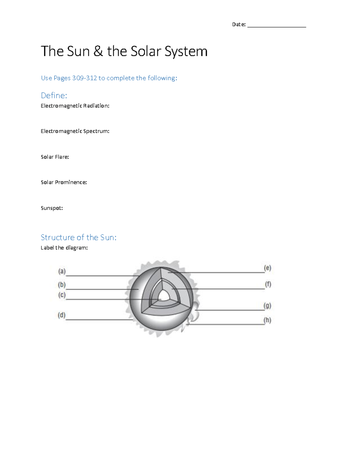 The Sun & Solar System: Comprehensive Own Notes for Study - Studocu