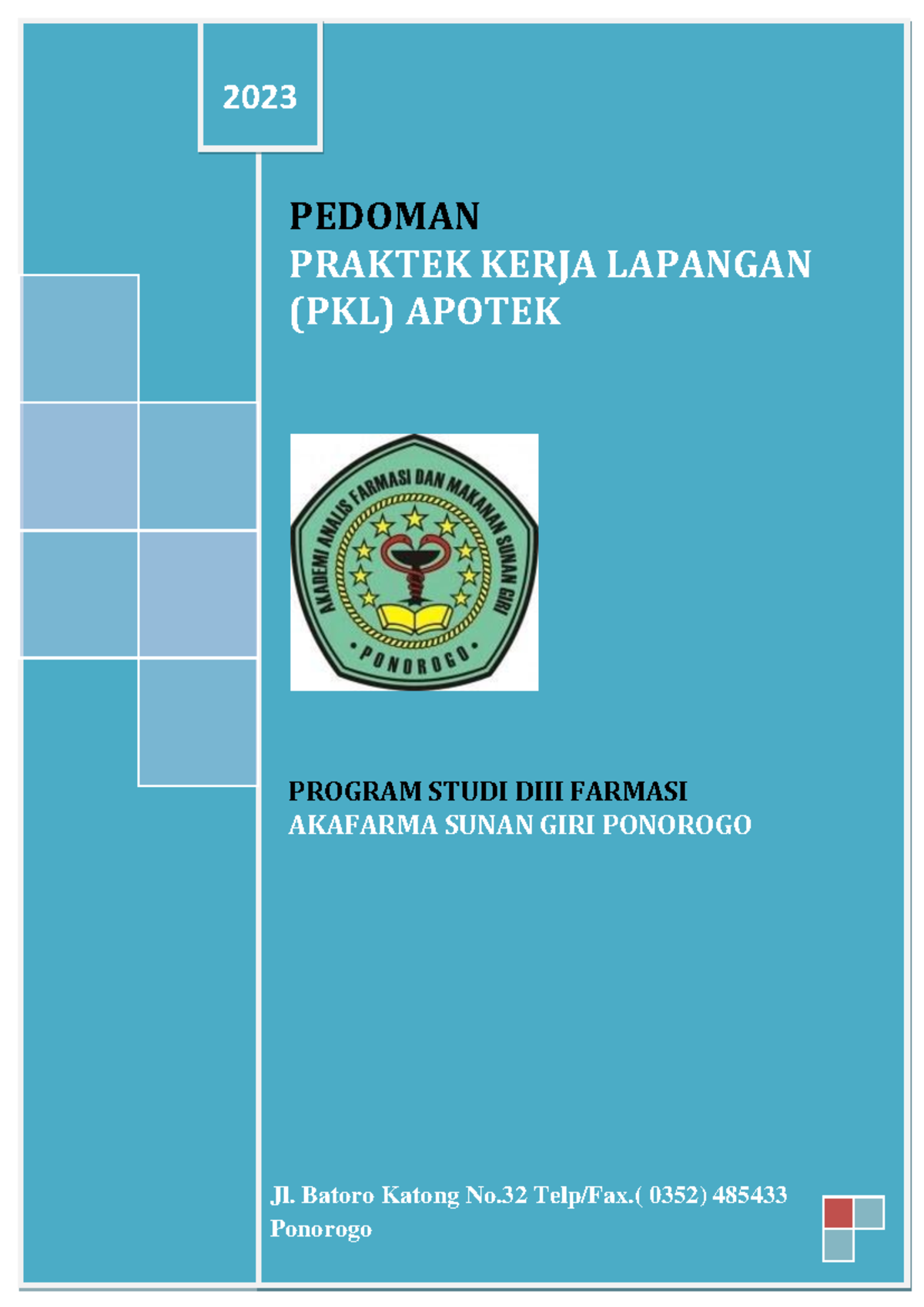 Pedoman dan Standar Kompetensi PKL Apotek 2023 - Program Studi Farmasi ...