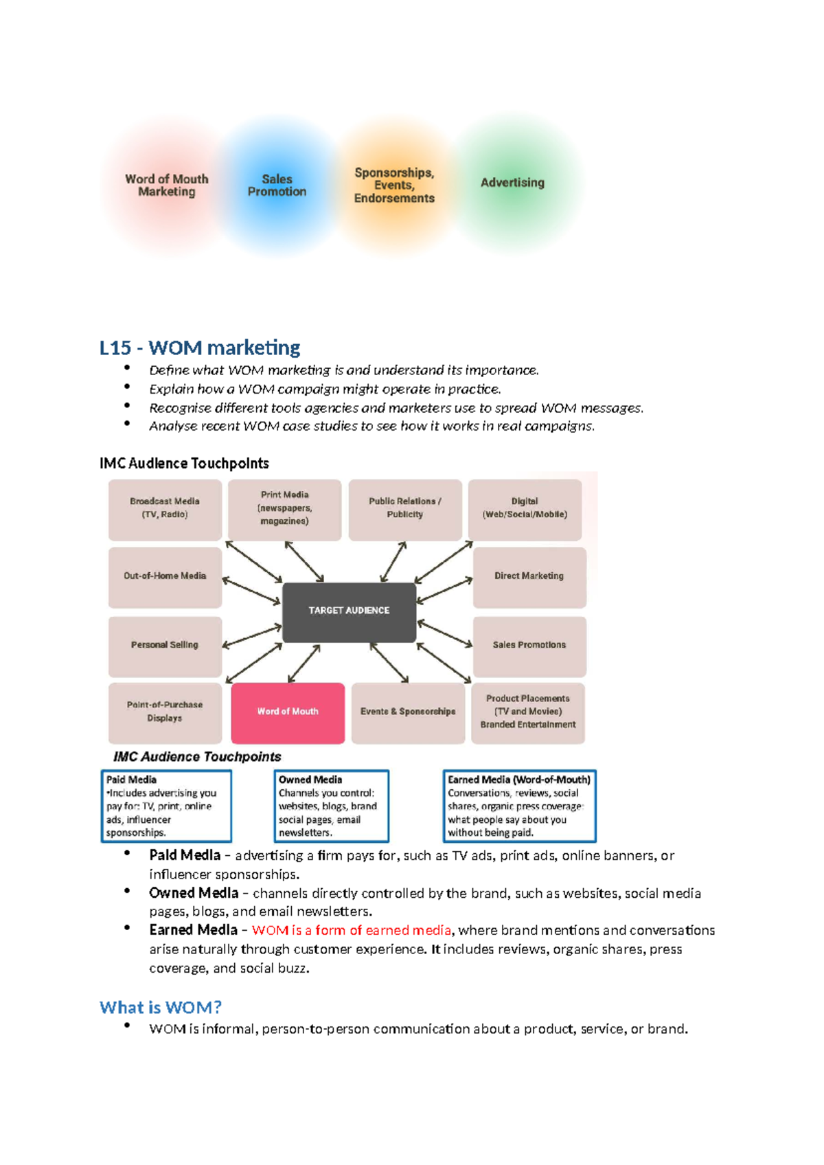 L15-L20 Marketing Strategies: WOM, Sales Promotion & Personal Selling ...