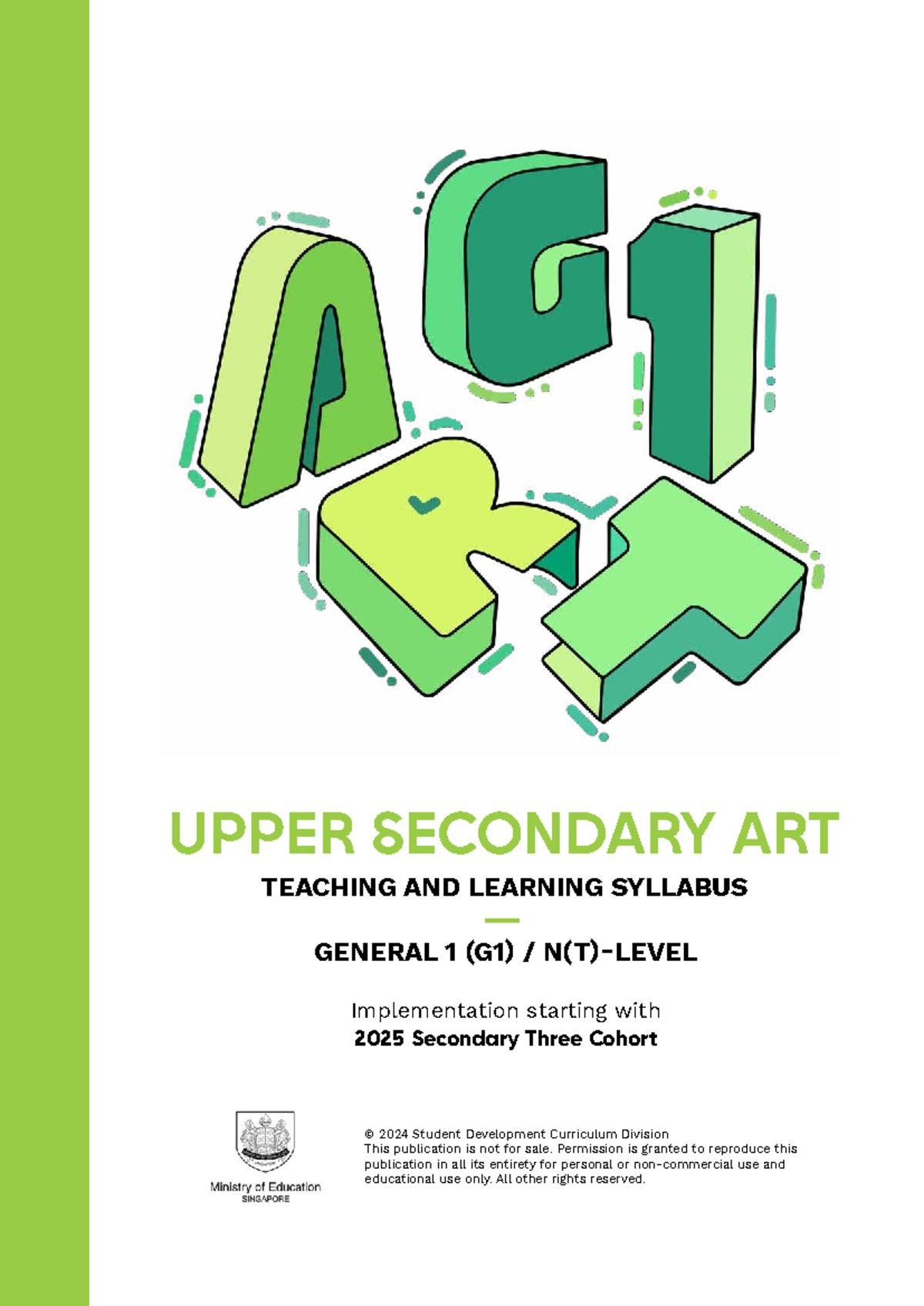 2025 Upper Secondary G1 Art Syllabus Overview and Implementation - Studocu