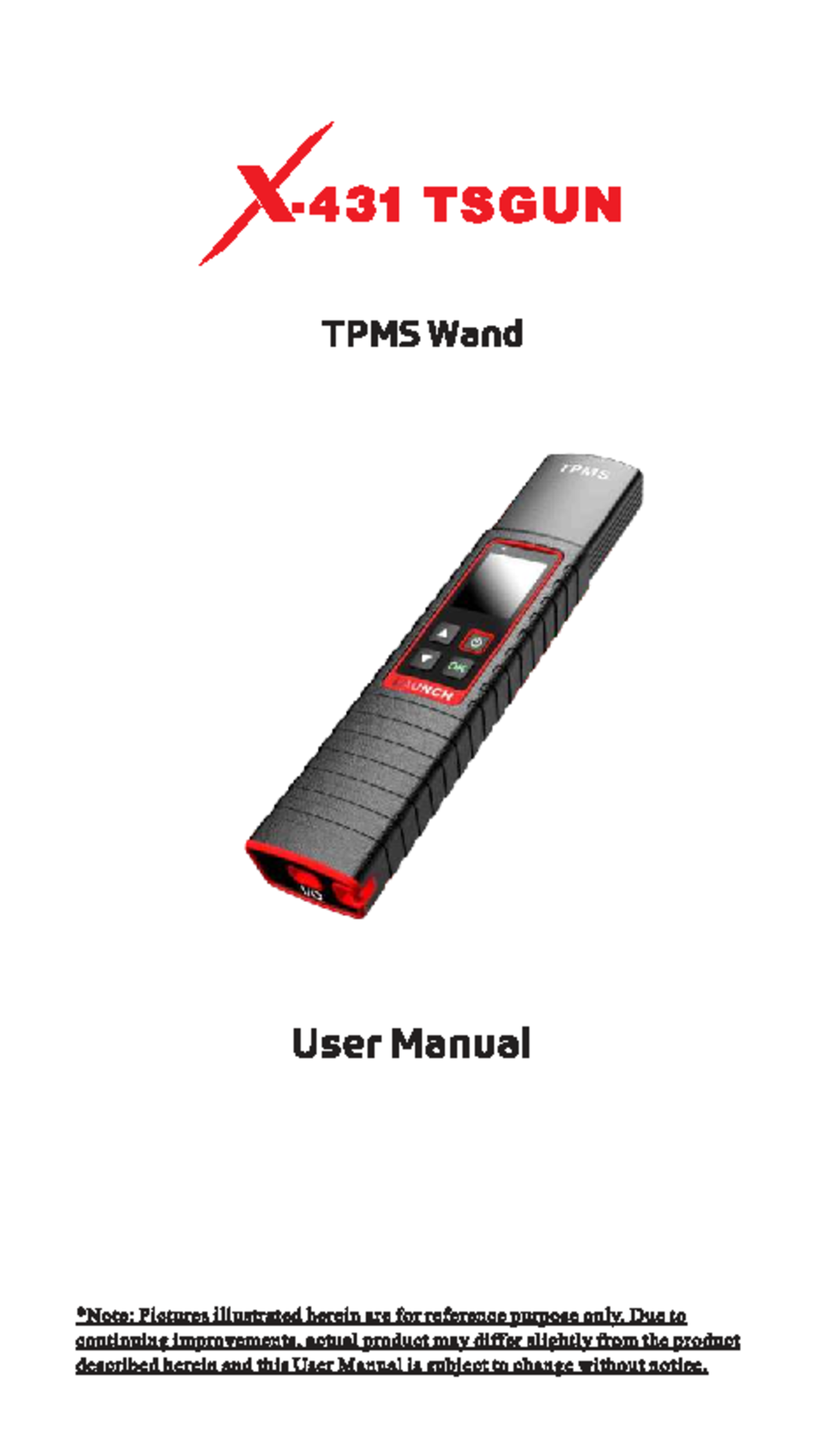 X-431 TSGUN TPMS Wand User Manual and Operation Guide - Studocu