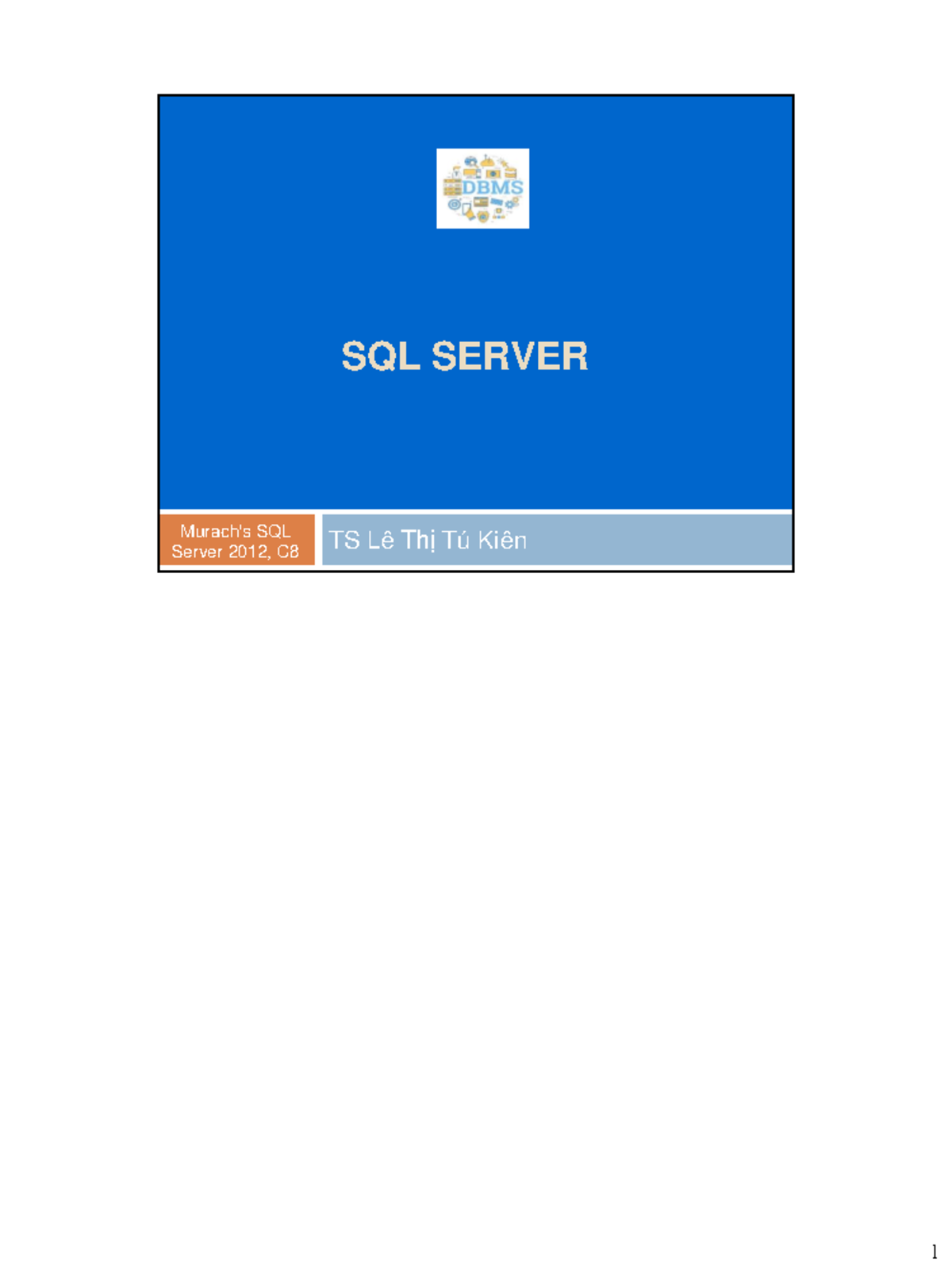SQL Server 2012, C8 Lecture 5: Data Types and Functions Overview - Studocu