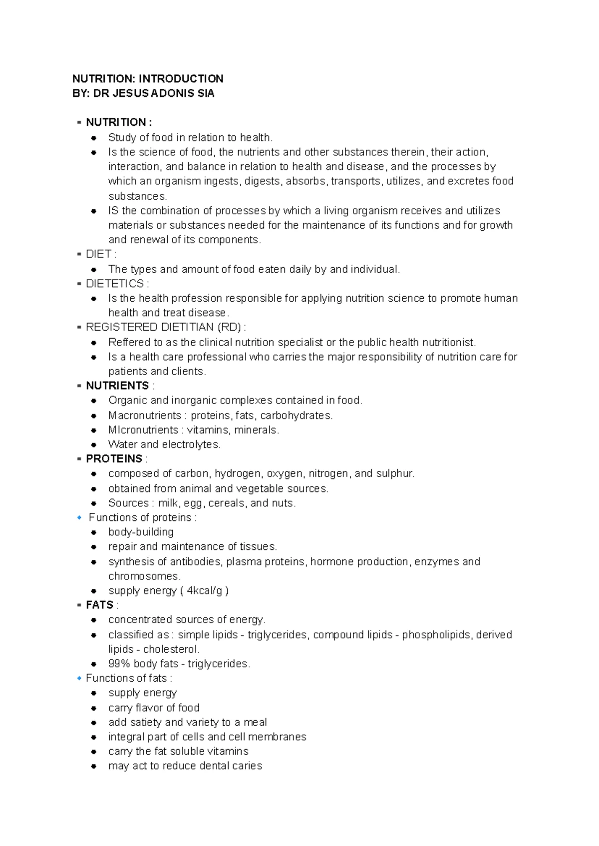 PDRI - PDRI table for class - © 2015 Food and Nutrition Research ...