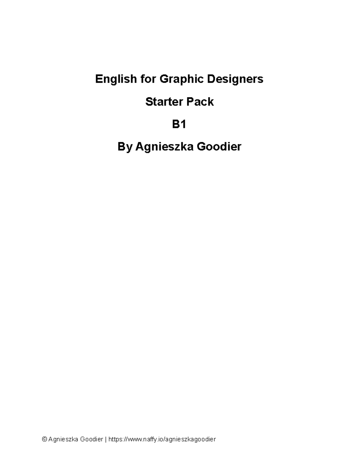 GD Starter Pack B1: Essential Lessons for Graphic Design Students - Studocu