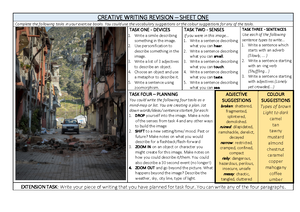 Creative Writing Q5 - question 5 AQA english language - CREATIVE ...