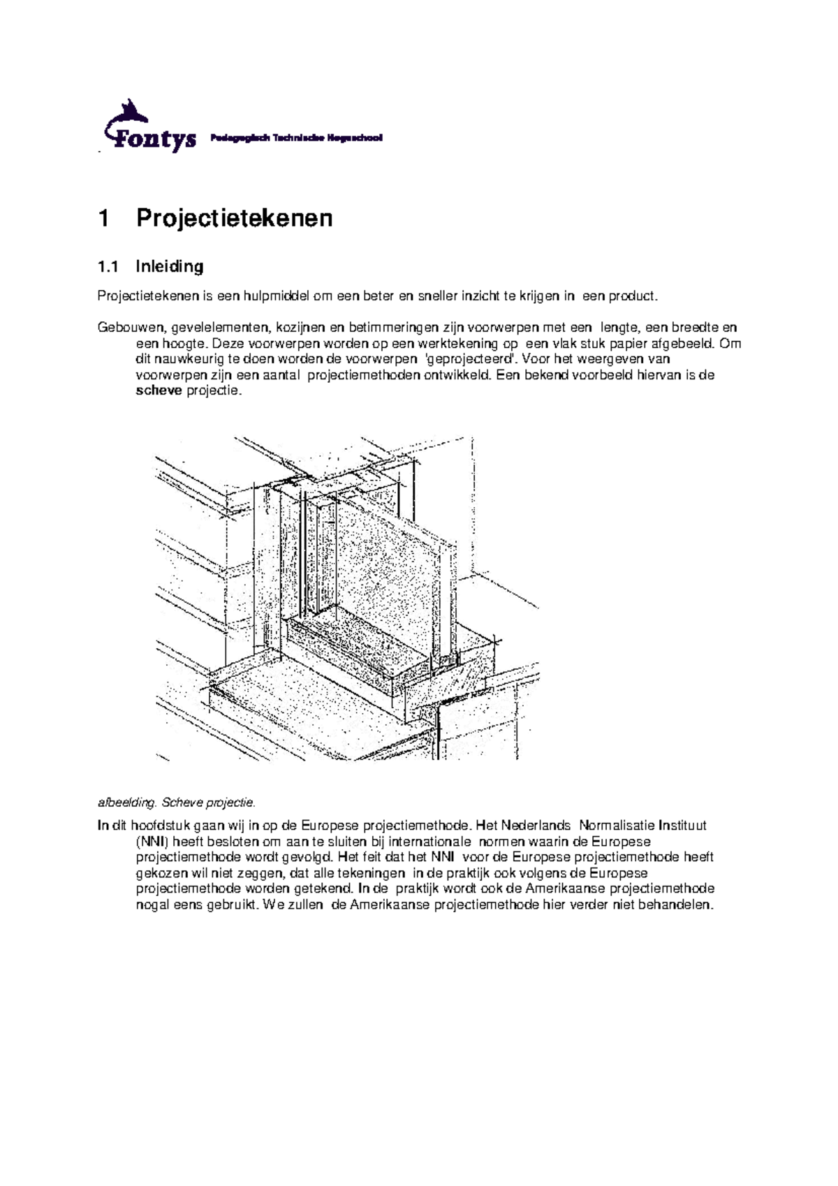 Europese projectiemethode - Oefeningen voor Basismechanica studenten ...