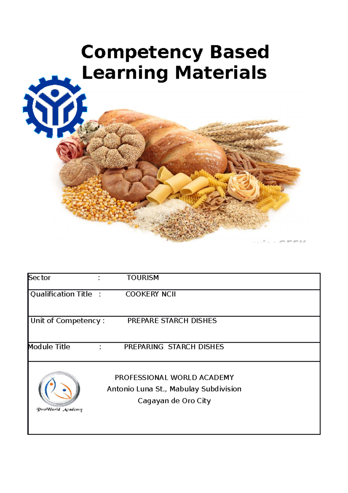 UC-9 - CBLM Sample - Competency Based Learning Materials Sector : TOURISM Qualification Title ...