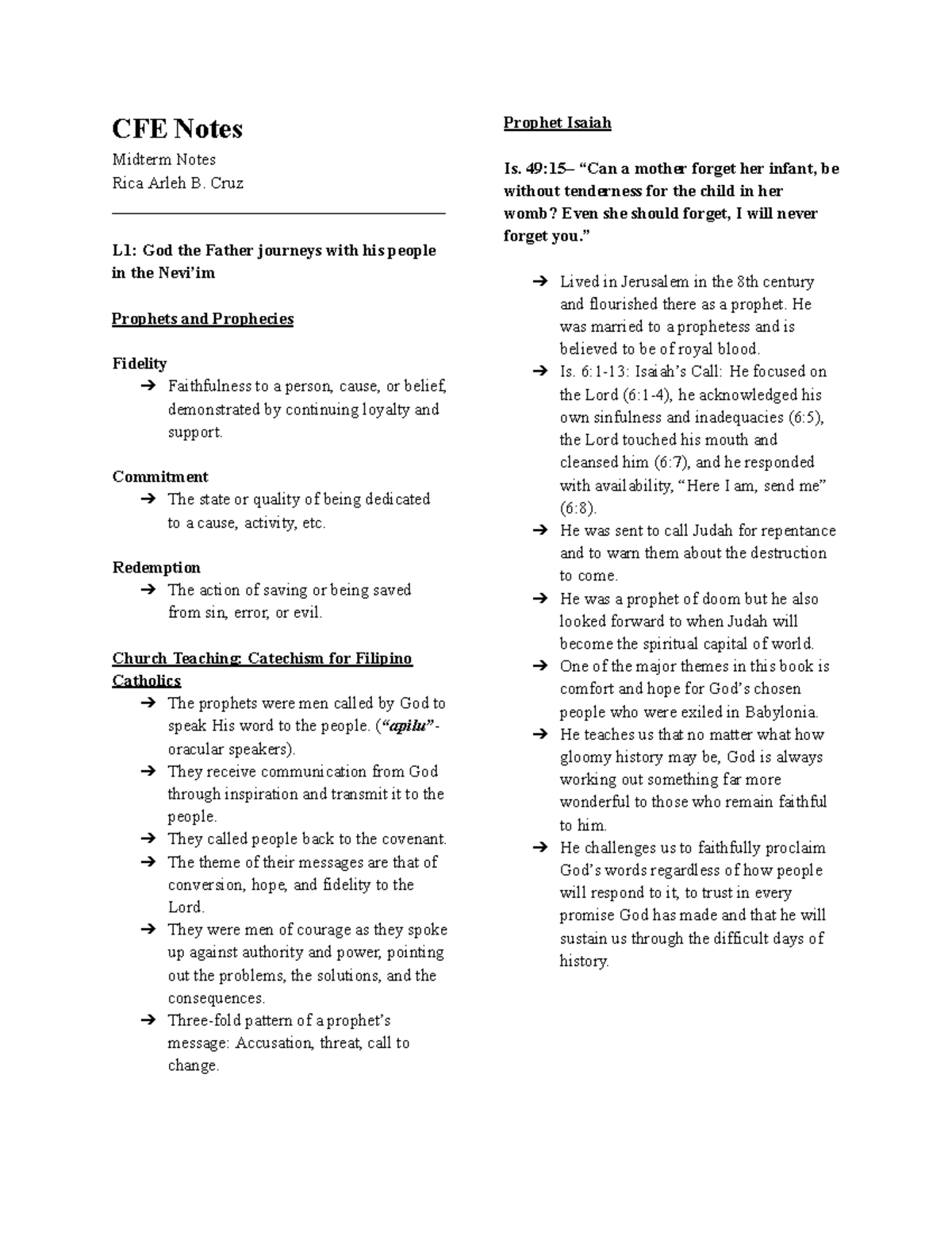 CFE Notes midterms - cfe - CFE Notes Midterm Notes Rica Arleh B. Cruz ...