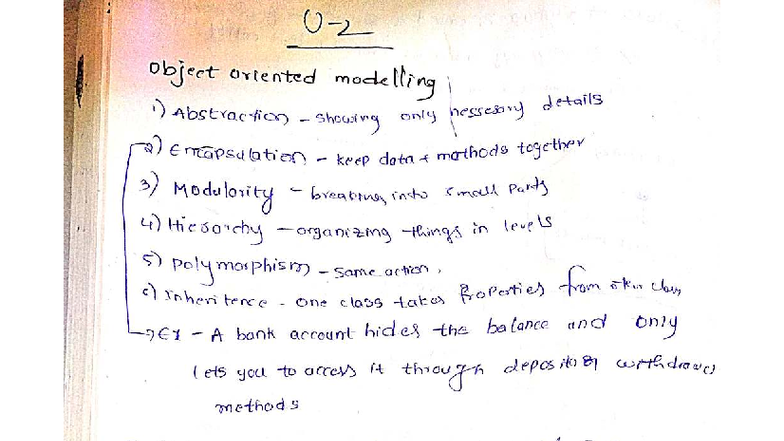 OOAD - 2 - Cabin: Key Concepts in Object-Oriented Modeling - Studocu