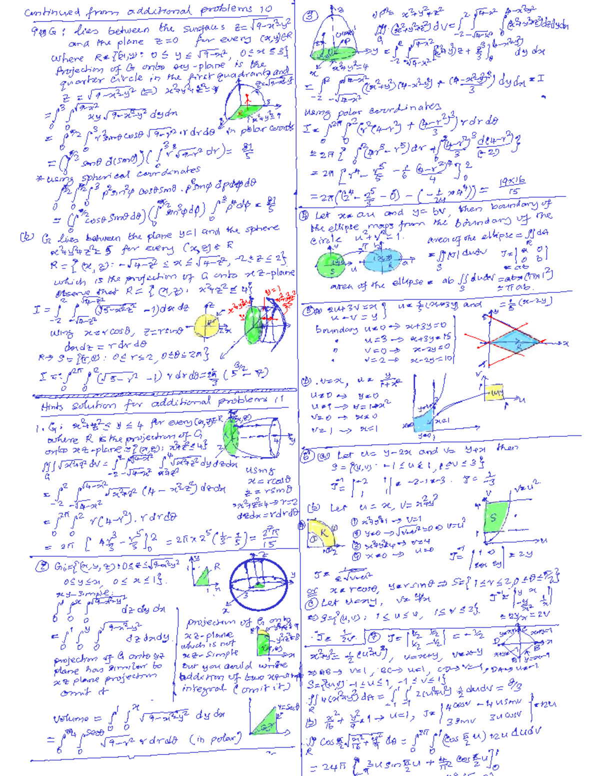 Hints for Additional Problems in Calculus: 10.3, 012, and Beyond - Studocu
