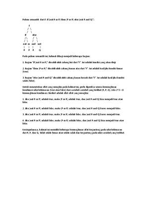 Tugas 2 MK Logika Informatika - TUGAS 2 No Soal Skor Perhatikan kalimat ...