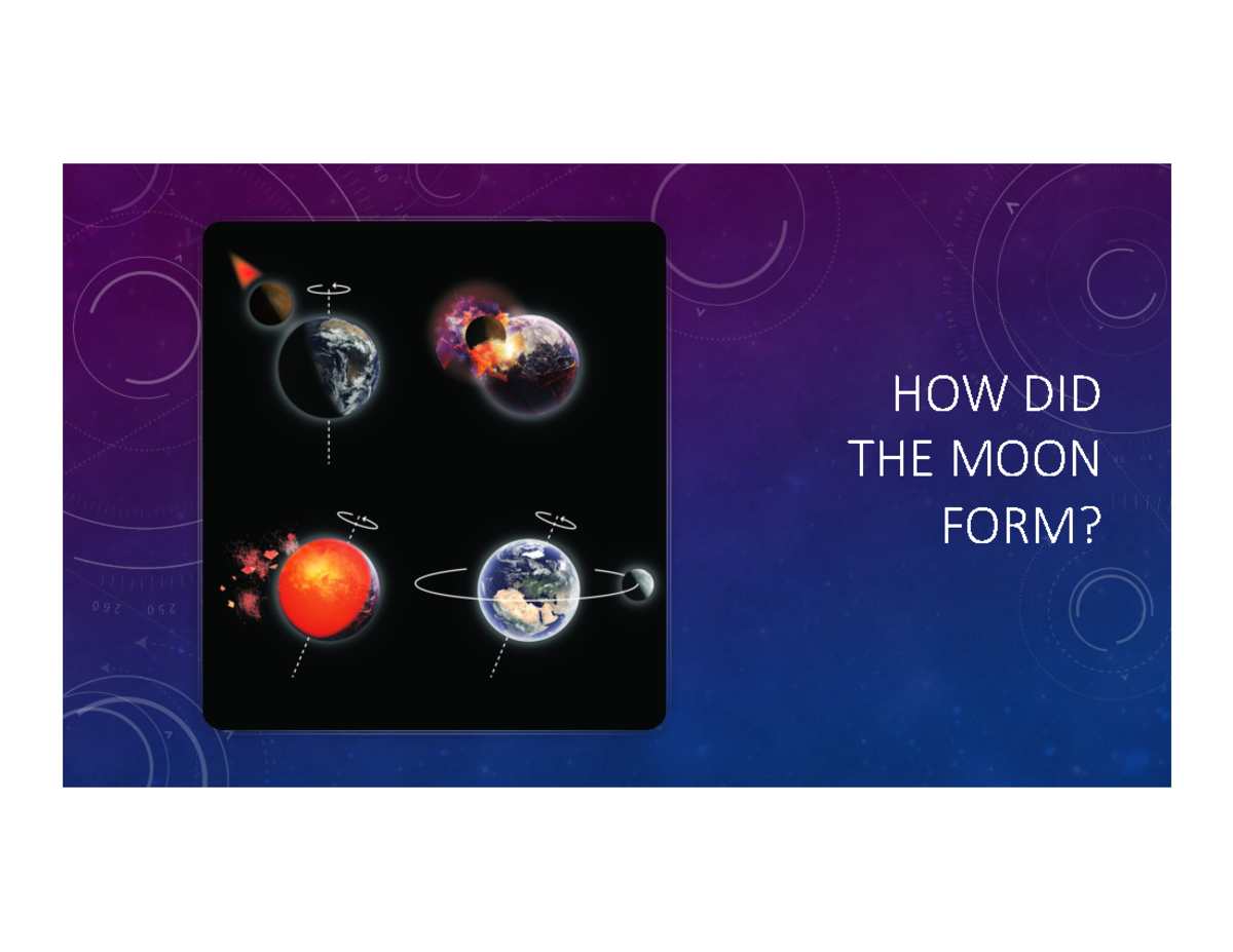 Lecture 3: Understanding Moon Phases and Eclipses in Astronomy - HOW DID THE MOON FORM? LUNAR ...