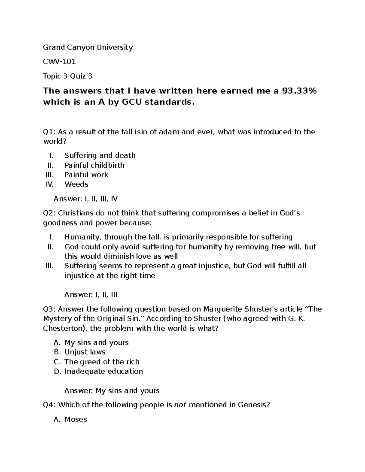 CWV-101 Topic 3 Quiz Answers and Explanations - Studocu