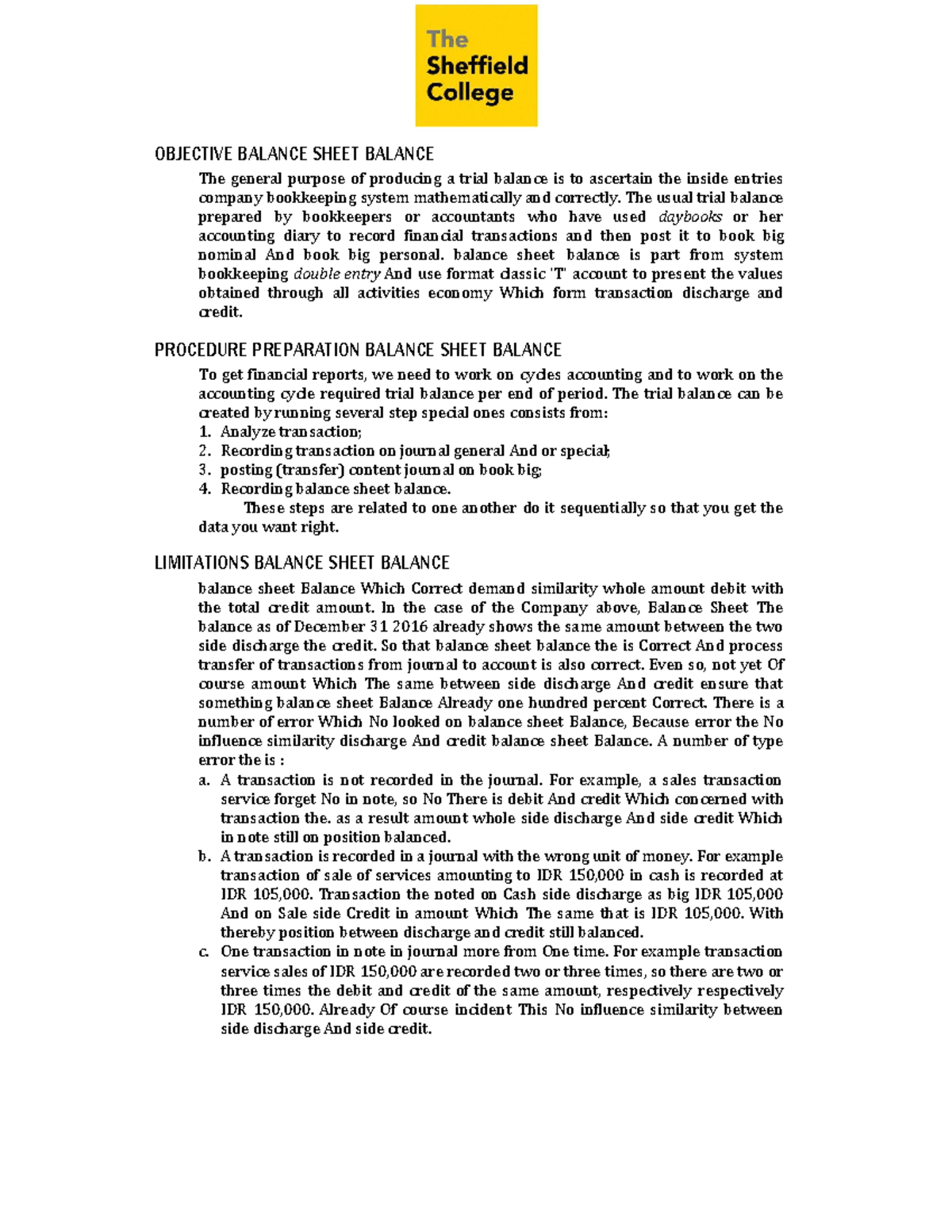 Accounting 41 Lecture Notes: Understanding Balance Sheet Balance - Studocu