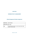 MGTS1301 - UQ - Introduction To Management - Studocu