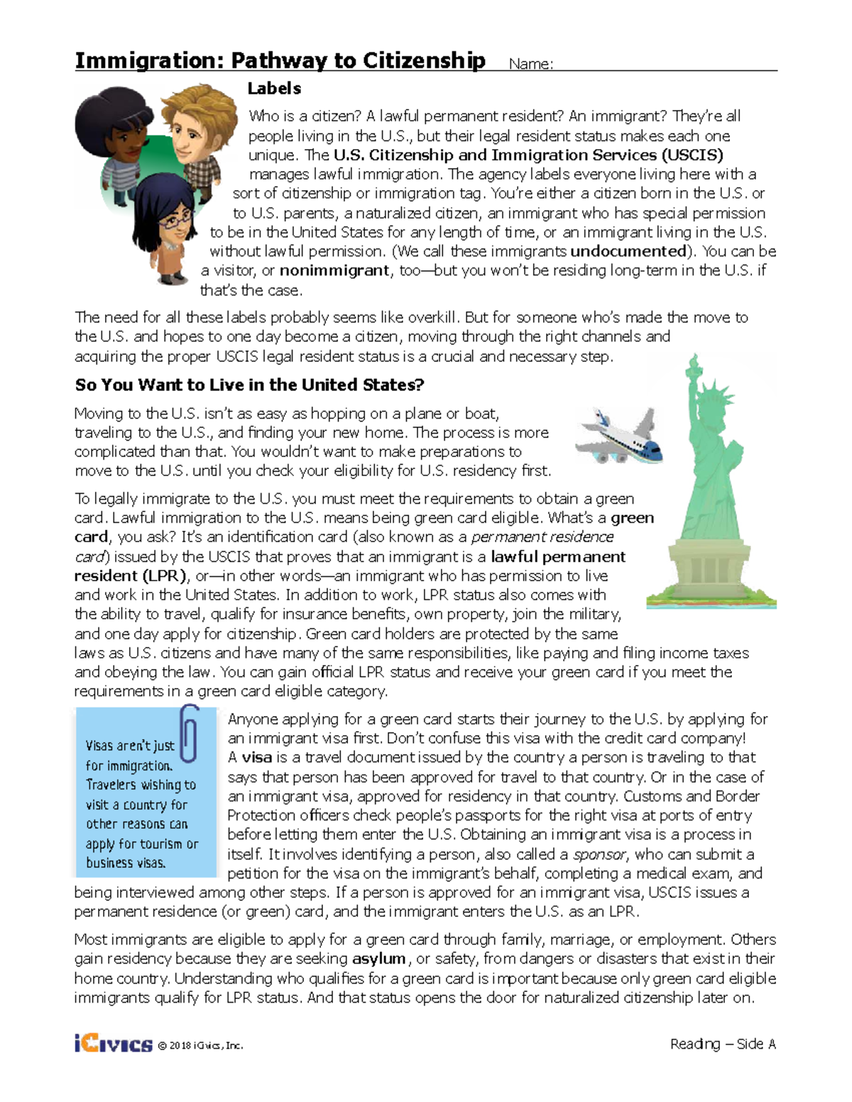 US GOV Unit 6: Immigration Pathway to Citizenship Overview and Insights ...