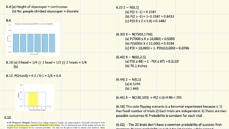 Stats 10 HW5 - Probability and Height Distributions Analysis - Studocu