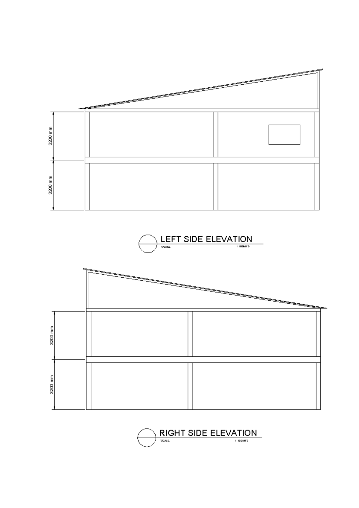 Final Side Elevation - Steel and Timber Design - LEFT SIDE ELEVATION ...