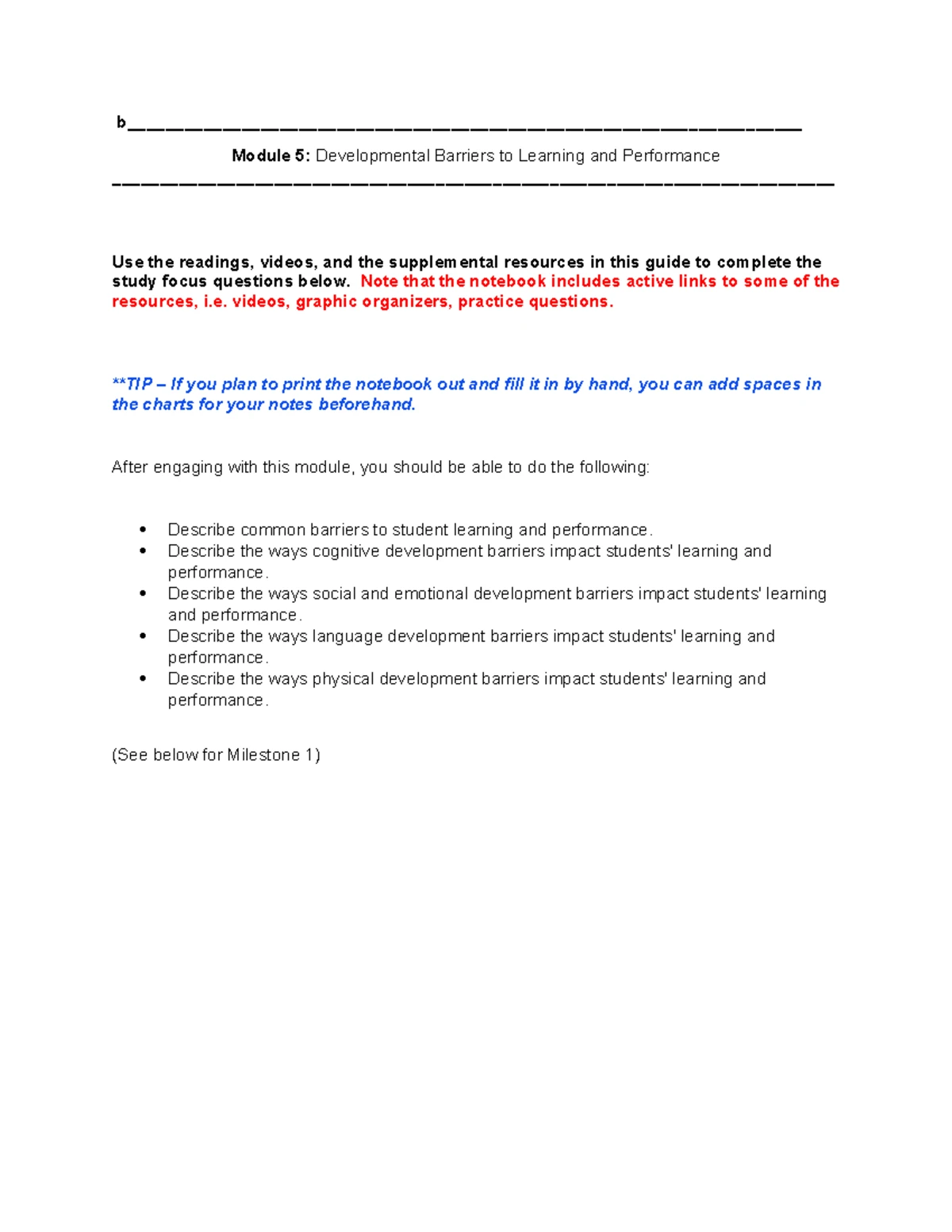 Module 9 Study Guide - Module 9: Instructional Applications Study Guide Note: You are encouraged ...