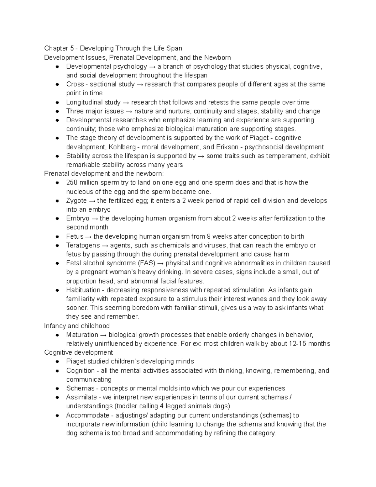 Psychology 111 textbook notes - chapter 5 - Deprecated API usage: The ...