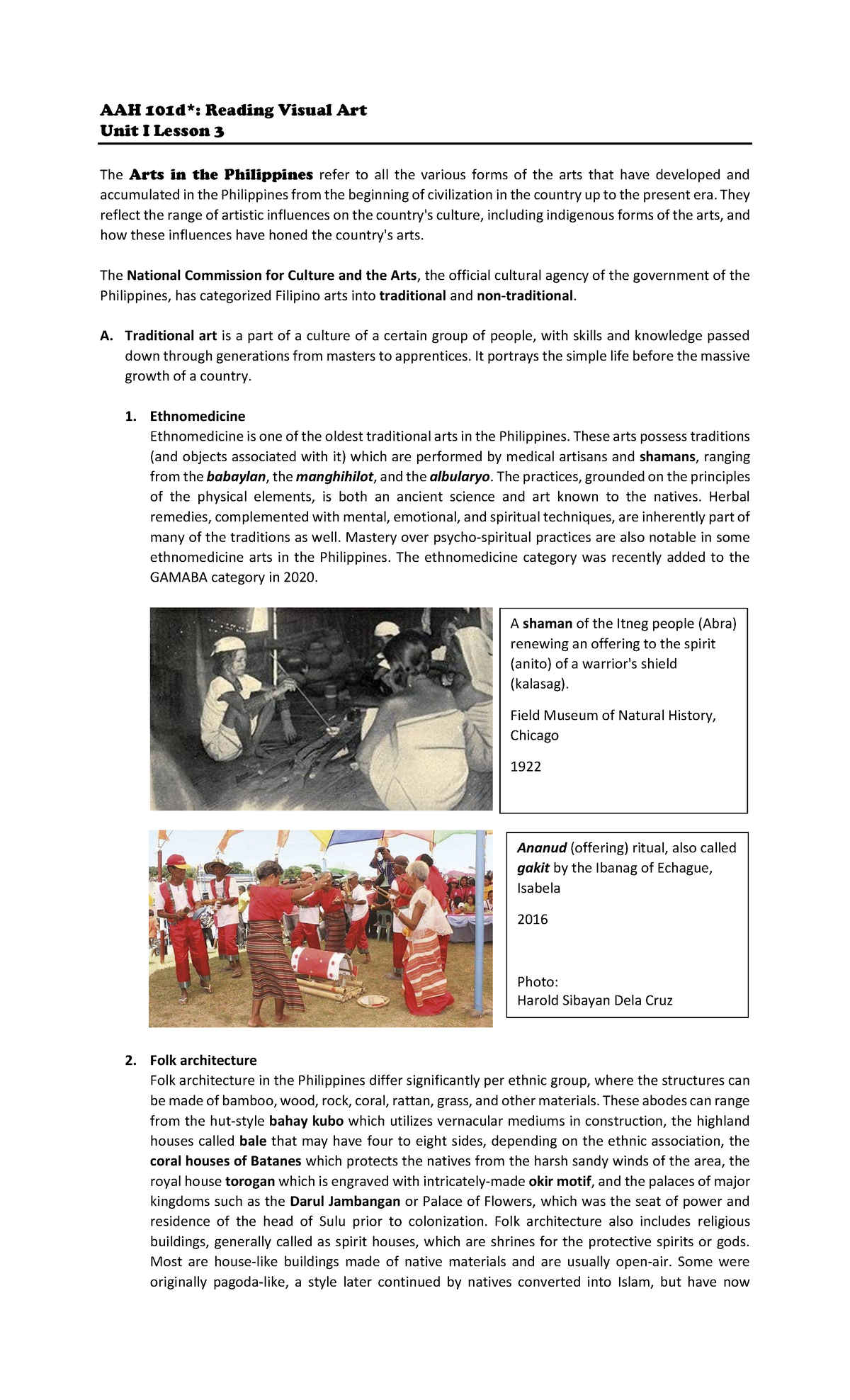 The Arts in the Philippines - They reflect the range of artistic ...