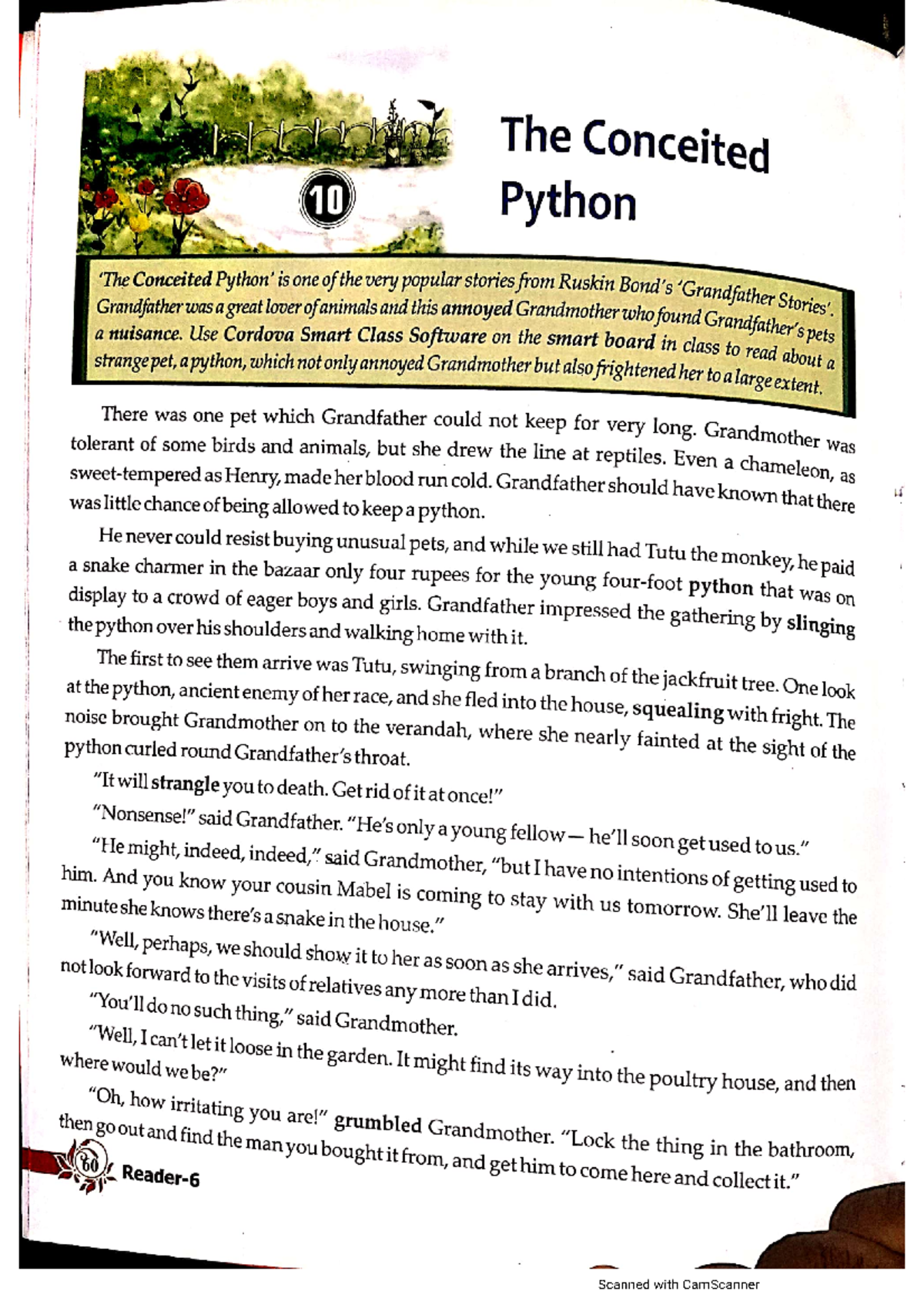 Literature Reader THE Conceited Python - principles of environmental ...