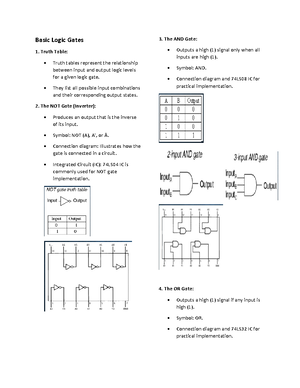 DLOG111 Prelims Reviewer: Introduction to Digital Logic Concepts - Studocu