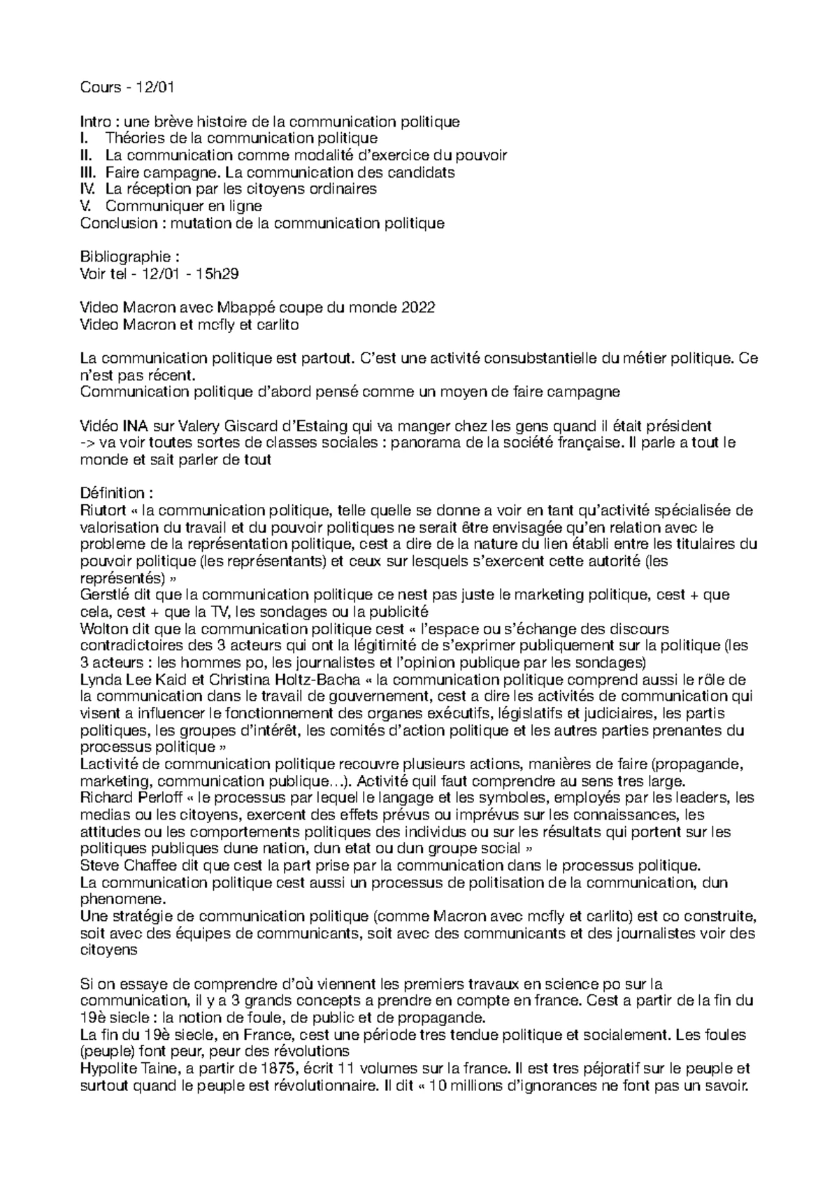Cours Complet de Communication Politique - Politique et Démocratie ...