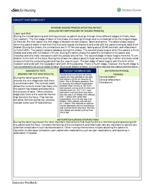 Postpartum Concept map OB - Course/Section ...