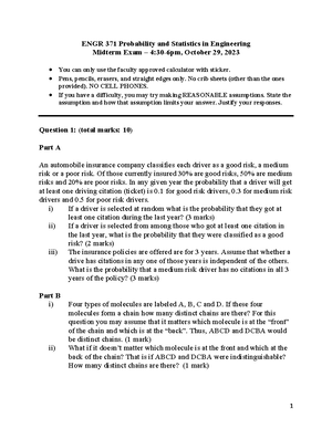 Homework week 1: Summary of probability concepts and rules - Studocu