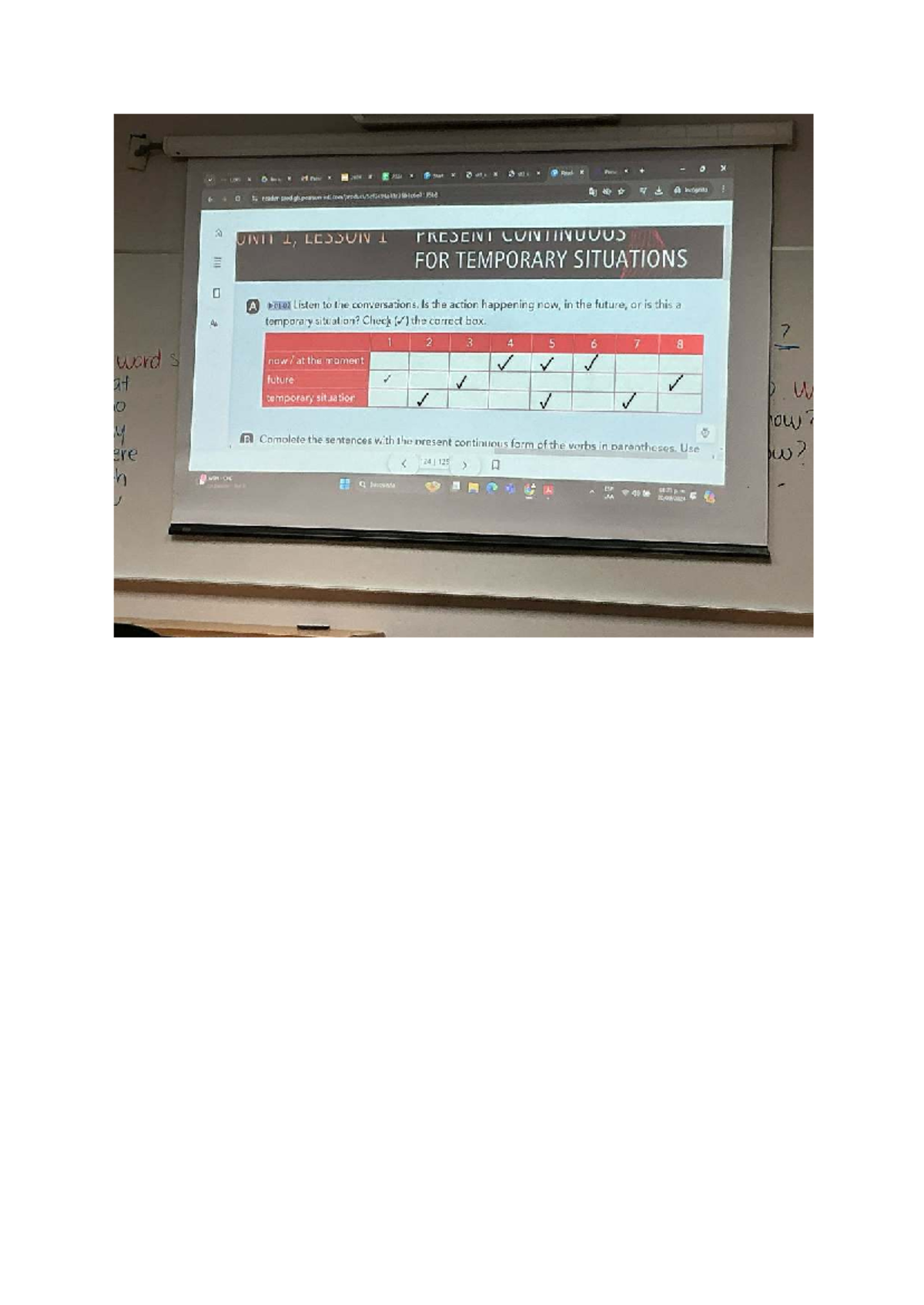 UA9 - Lesson 1: Present Continuous for Temporary Situations - Studocu