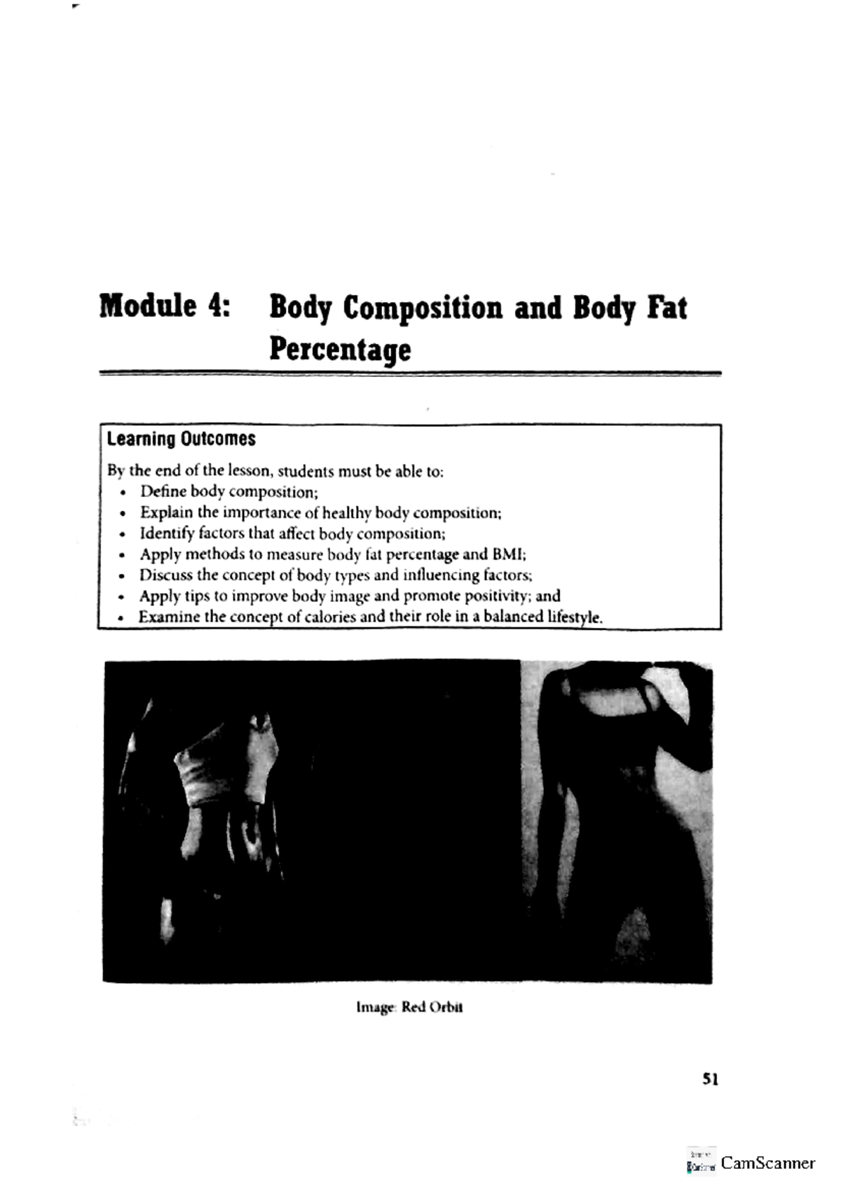 Pathfit 1 Module 4: Body Composition & Body Fat Percentage Overview - Studocu