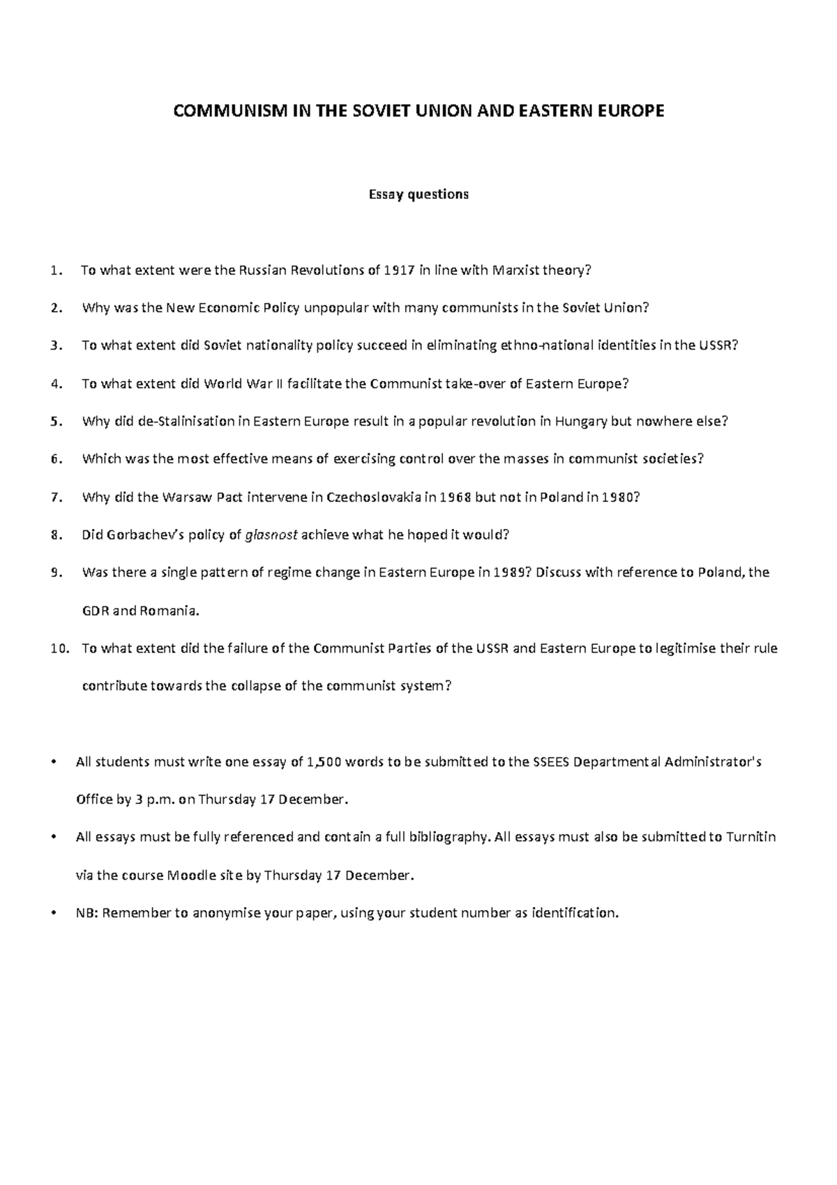 Joesph Stalin 5 year plan gr11 History essay - Grade 11 History Essays ...