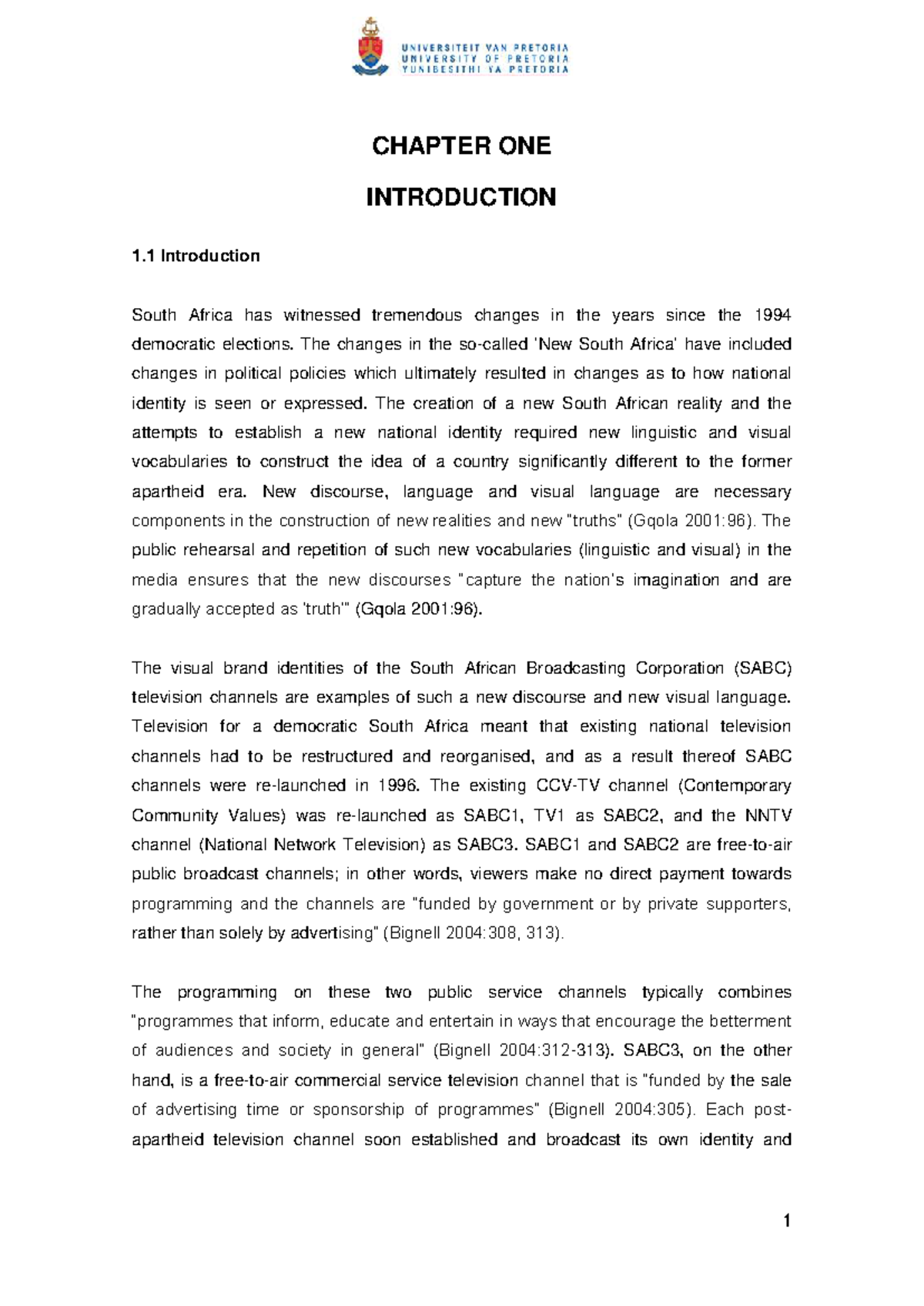 SABC Television Branding: Ideologies and Visual Identities in South ...