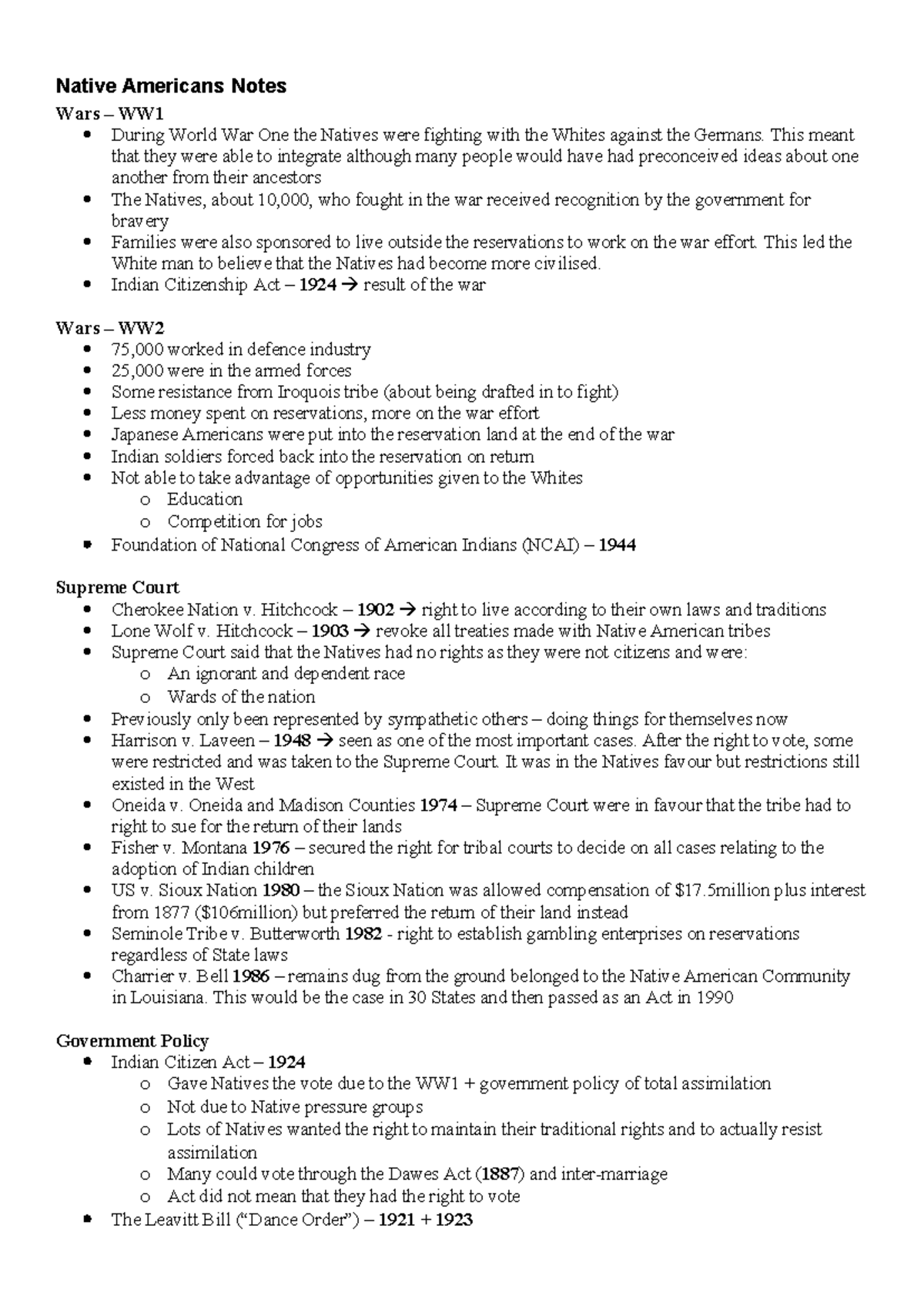 Native Americans History Study Notes - 100607065255-phpapp 02 - Studocu
