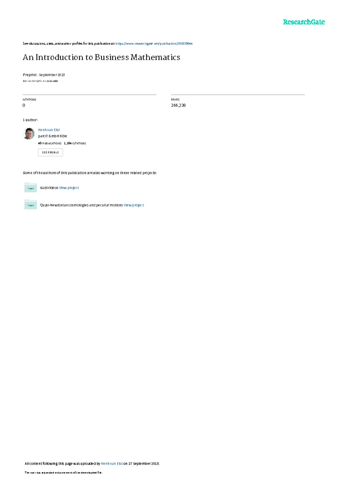 IBM( Intro TO Business MATH) - See discussions, stats, and author ...
