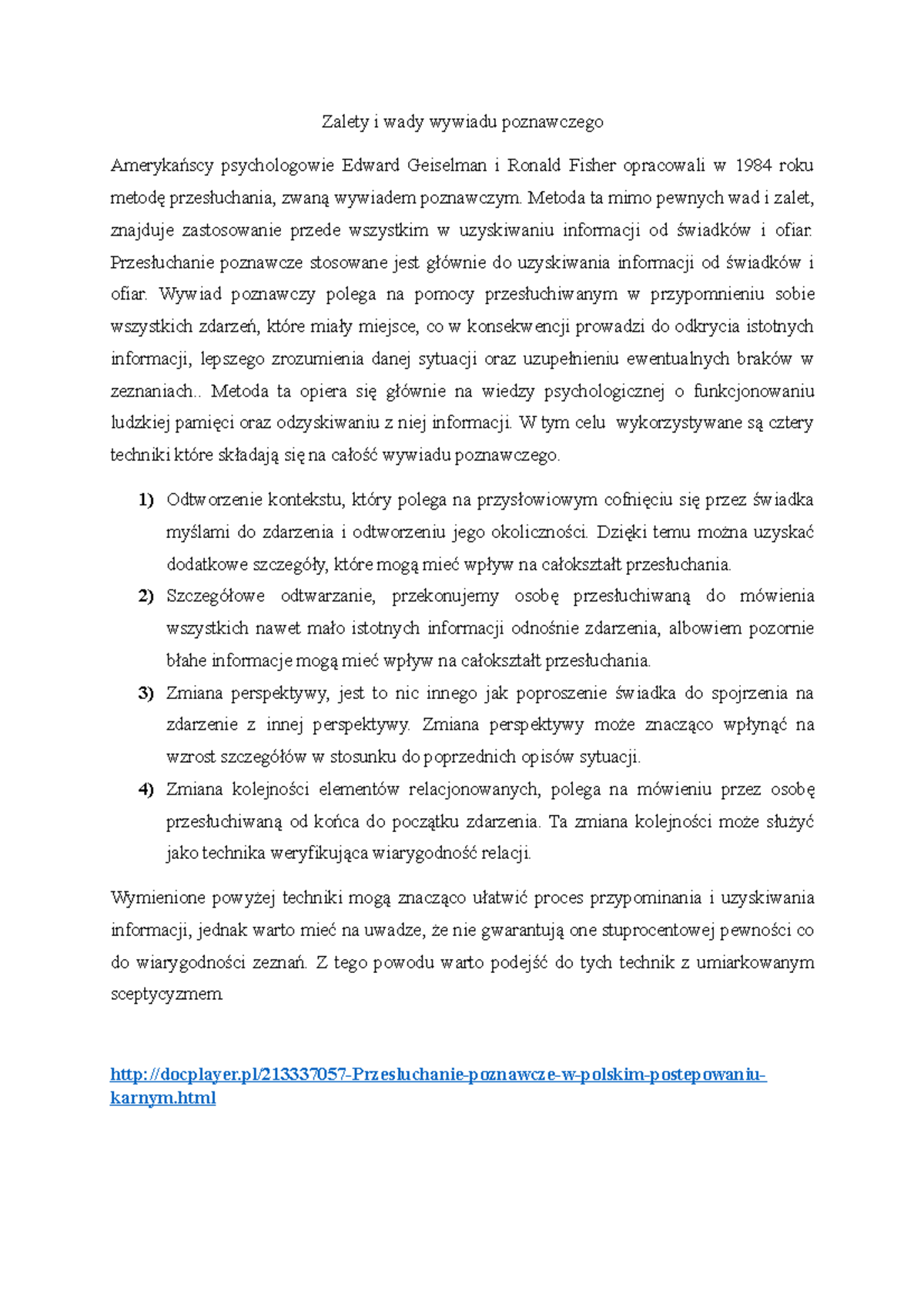 Wywiad Poznawczy - Zalety i wady wywiadu poznawczego Amerykańscy ...