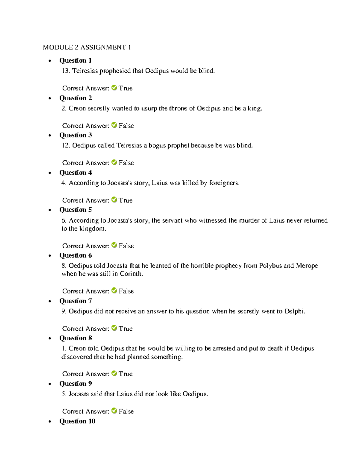 Greatbooks Module-2 Assignment & Quiz Answers Analysis - Studocu