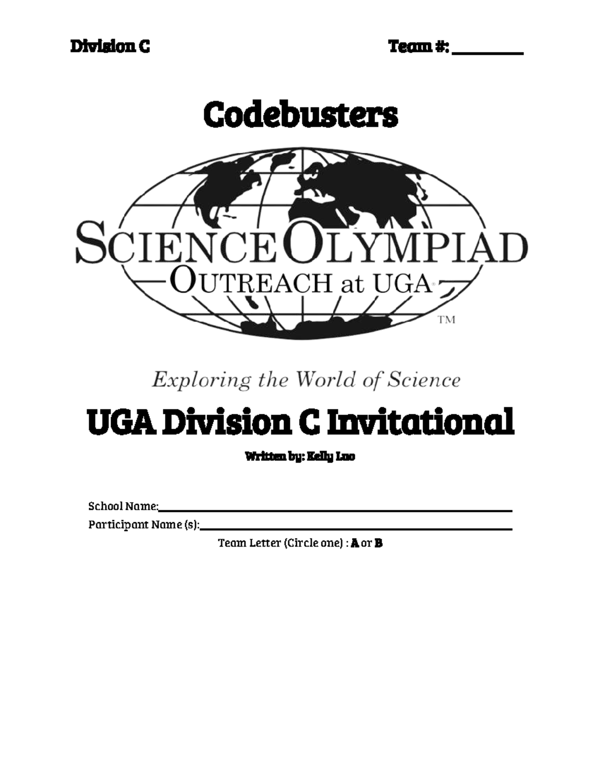 UGA Fall Invitational 2023: Codebusters Test Overview - Studocu