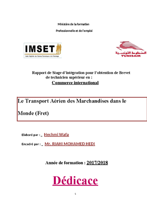 Guide stage d'initiation à suivre iset rades - Direction Générale des ...