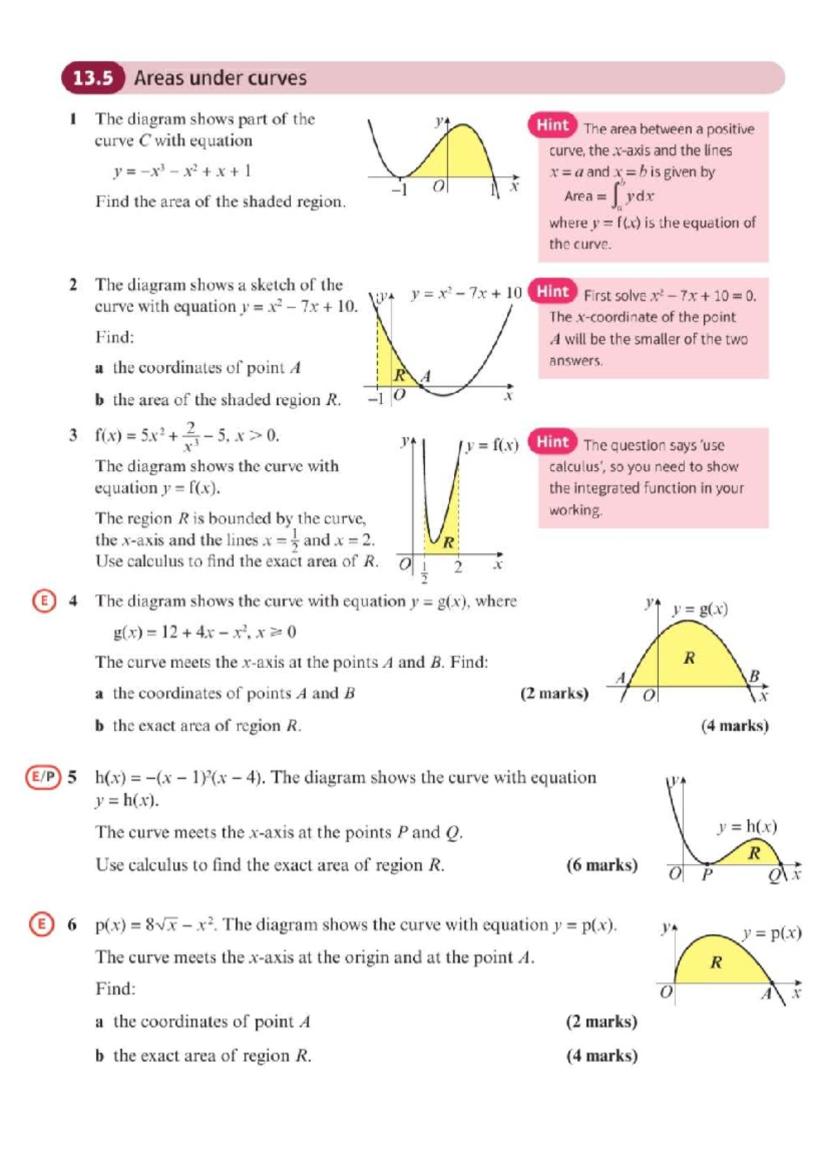 Calculus: Area Under Curves - Area Calculations & Examples - Studocu
