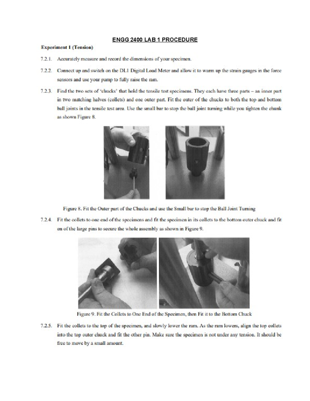 ENGG 2400 LAB 1 Procedure - ENGG2400 - ENGG 2400 LAB 1 PROCEDURE - Studocu