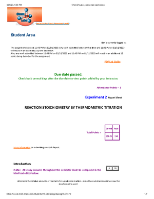 Instructions for submission of lab reports on Chem21-1-1 - Instructions for on-line lab report ...